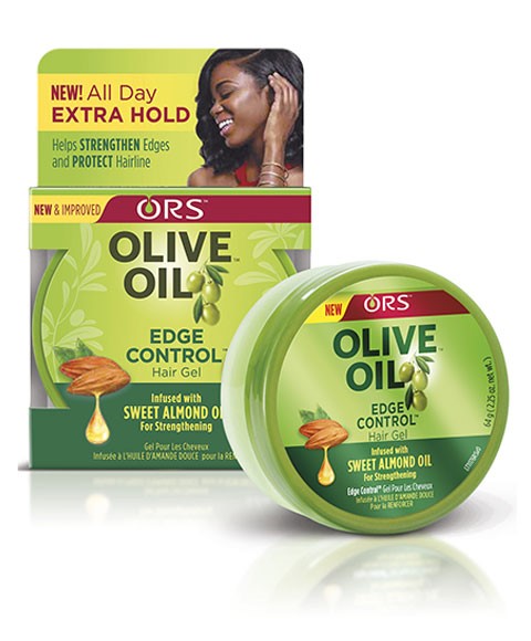 ORS OLIVE OIL WITH SWEET ALMOND OIL EXTRA HOLD EDGE CONTROL GEL 64 g ...