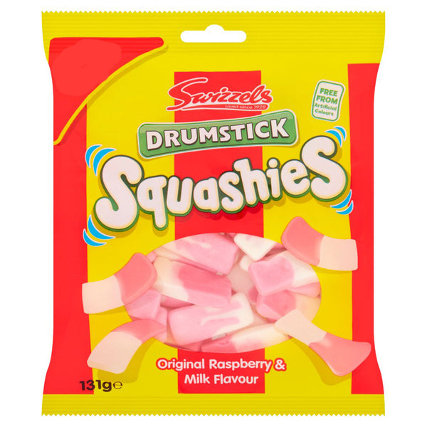 Swizzels Drumstick Squashies Original Raspberry & Milk Flavour 131g-Fo ...