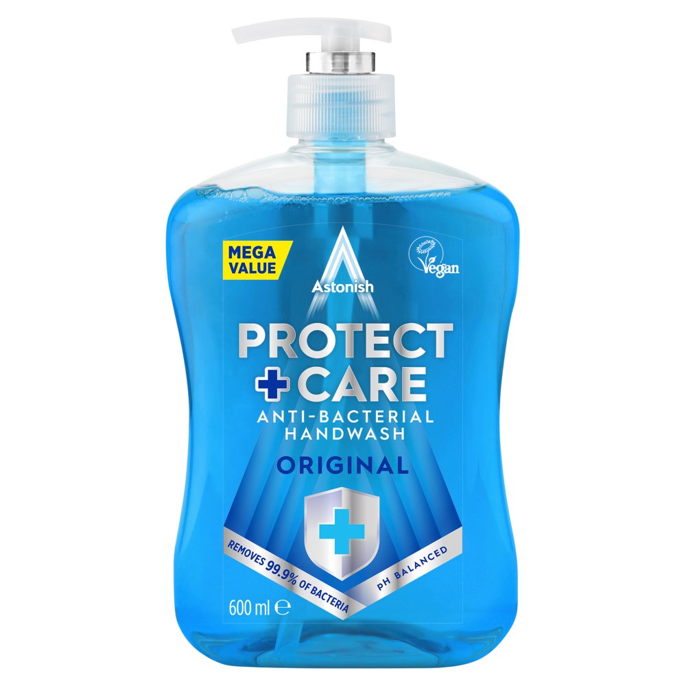 MASAstonish Protect + Care Anti-Bacterial Handwash Original 600ml-Food ...